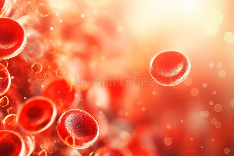 Abstract Blood Cells Background with Ample Space for Text and Creative ...