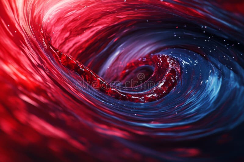 Abstract Blood Flow Dynamics Visualization Stock Illustration ...