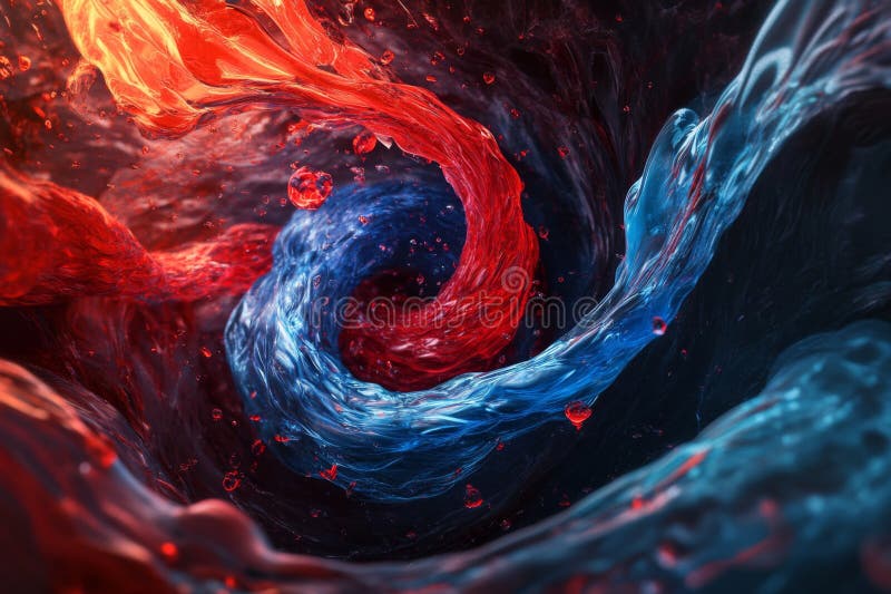 Abstract Blood Flow Dynamics Visualization Stock Illustration ...