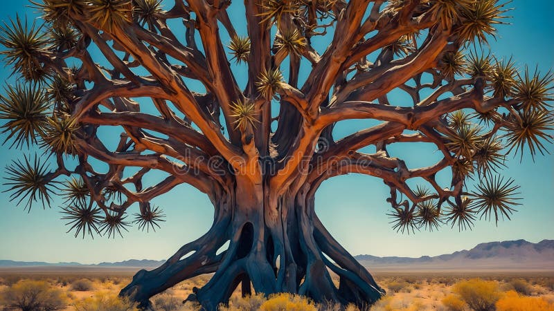 Abstract Bloom: Surreal Interpretation of a Quiver Tree in Vibrant ...