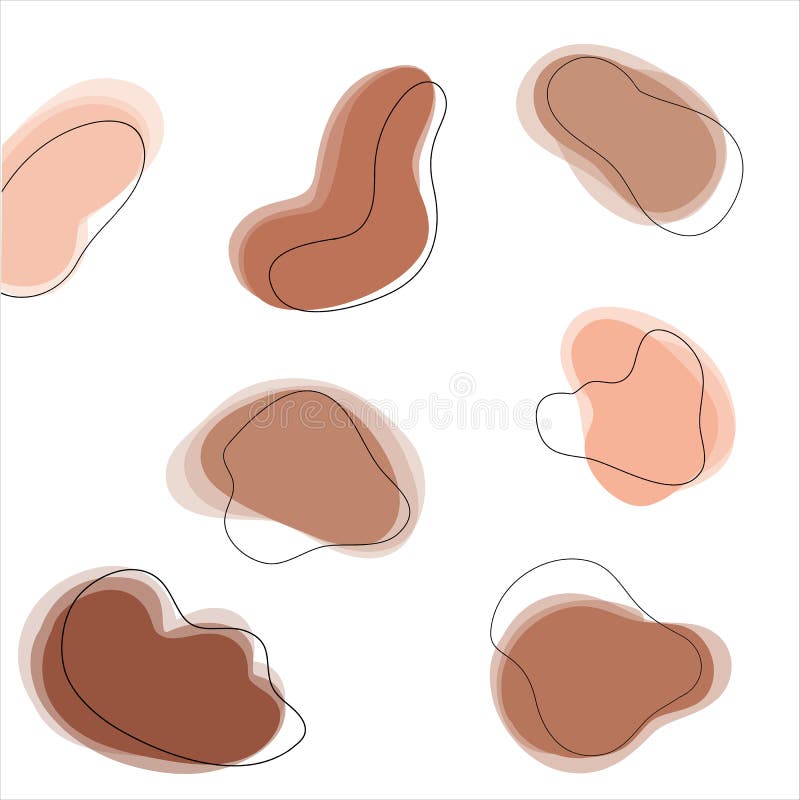 Abstract blotch shape. stock vector. Illustration of geometric - 215434928