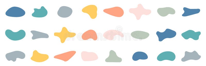 Abstract Blotch Shape. Liquid Shape Elements. Vector Illustration Stock ...
