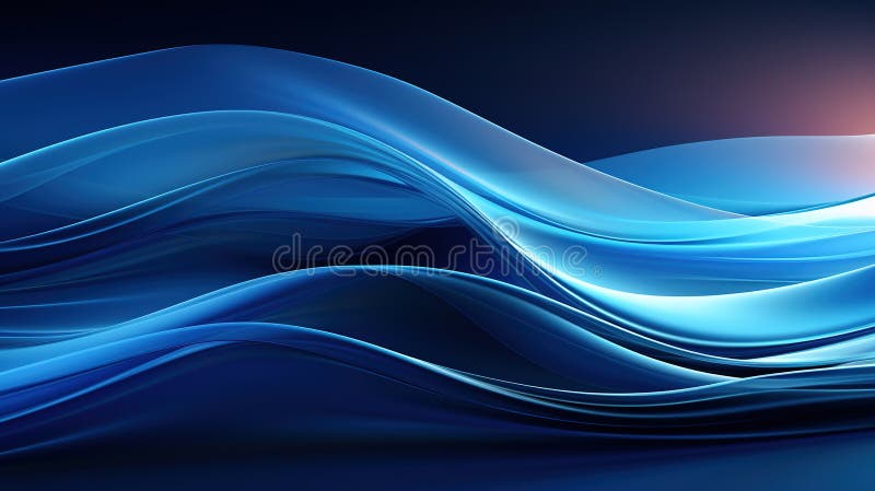 Abstract of Blue Acrylic Liquid Paint Wavy Pattern Background Stock ...