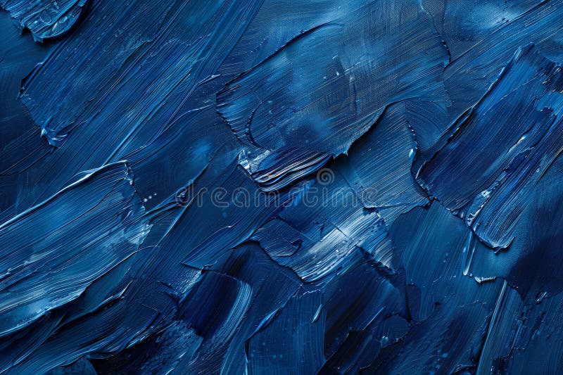 Abstract Blue Acrylic Painting Background Generative Ai Stock ...