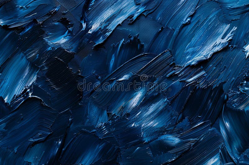 Abstract Blue Acrylic Painting Background Generative Ai Stock ...
