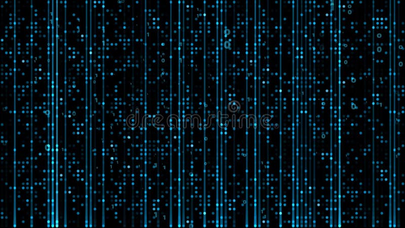 Abstract Blue Aqua Visualization Dot in Laser Glow Technology Binary ...