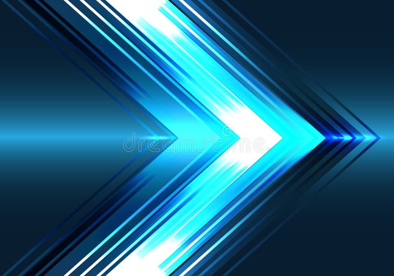 Abstract Blue Arrow Light Technology Design Modern Futuristic Creative ...
