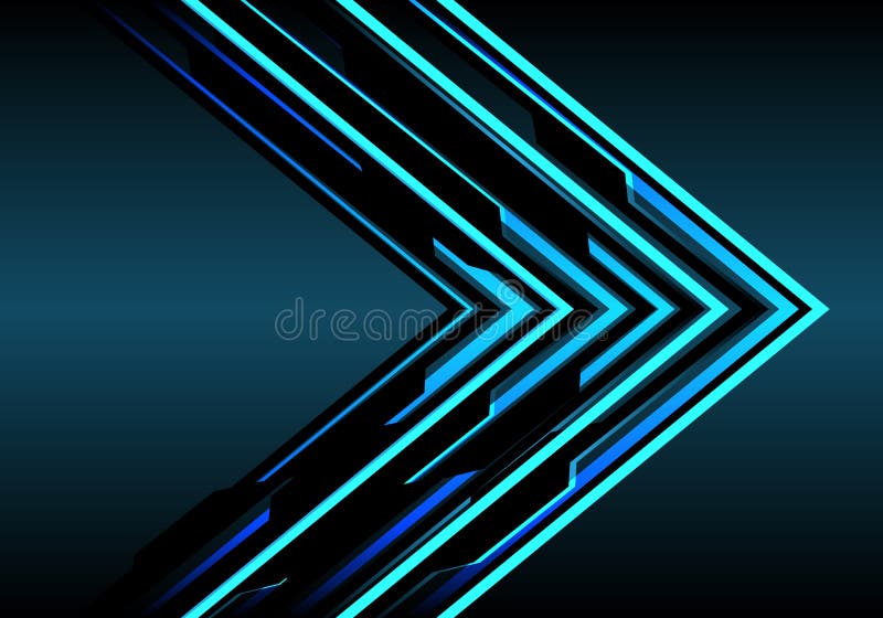 Abstract Blue Arrow Light Technology Direction Design Modern Futuristic ...