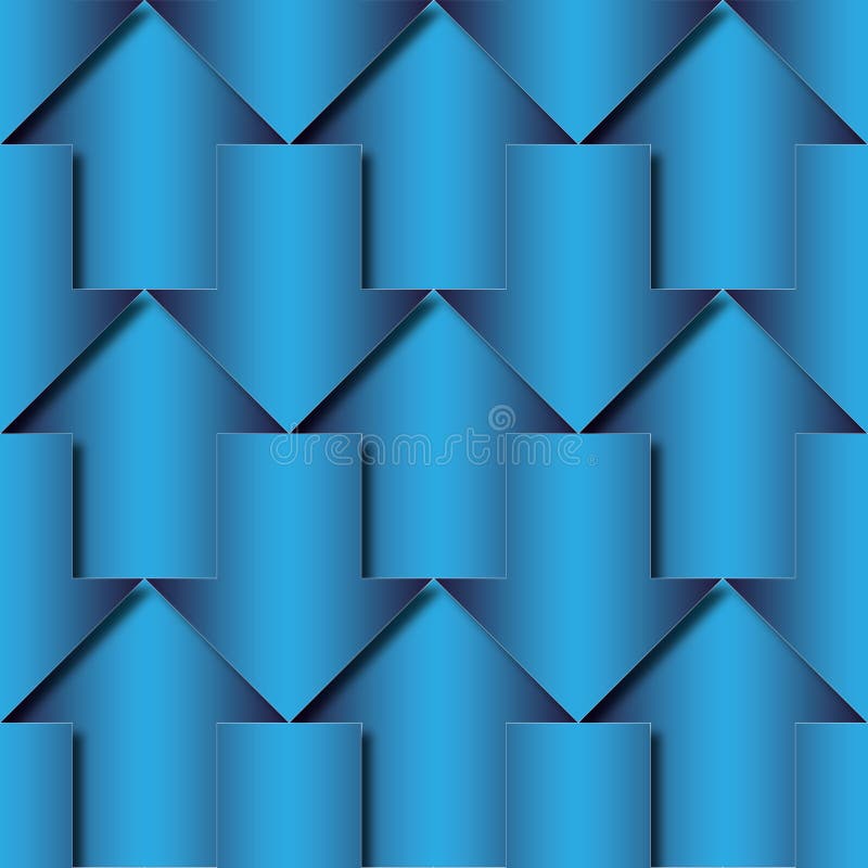 Abstract Blue Arrows Pattern Stock Illustration - Illustration of ...