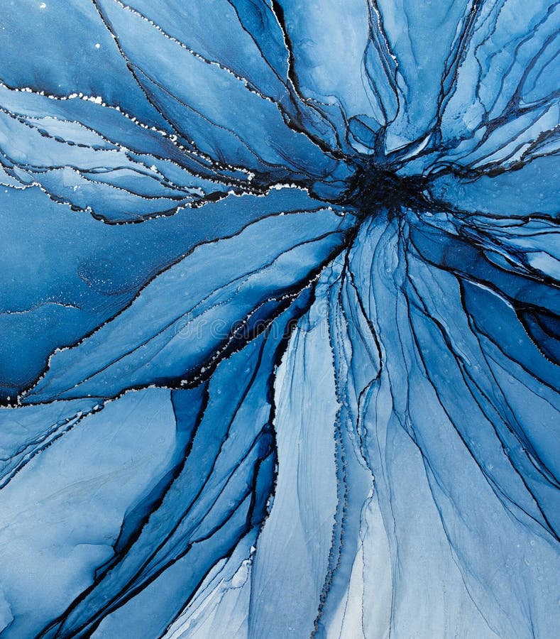 Abstract Blue Art Background, Paint. Illustration Stock Illustration ...