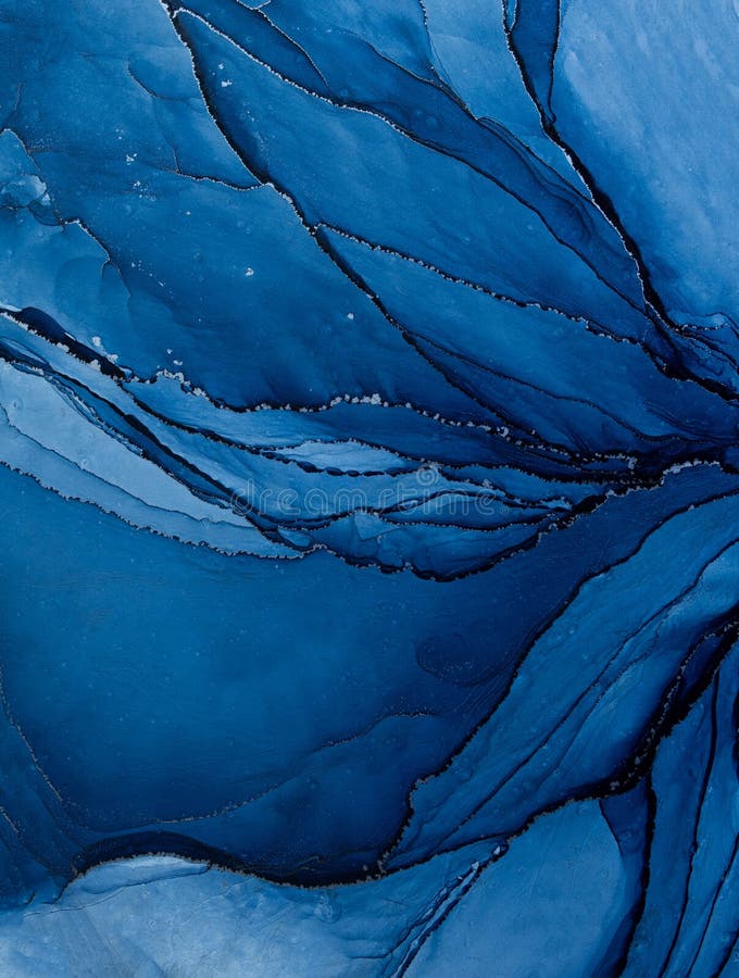 Abstract Blue Art Background, Paint. Waves, Illustrations Stock Photo ...