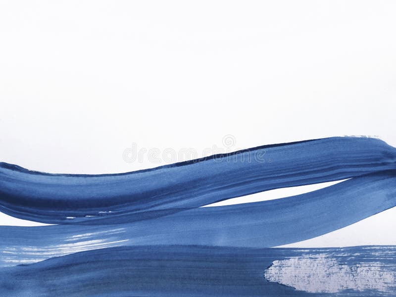 Abstract Blue Art Painting Background Stock Photo - Image of decor ...
