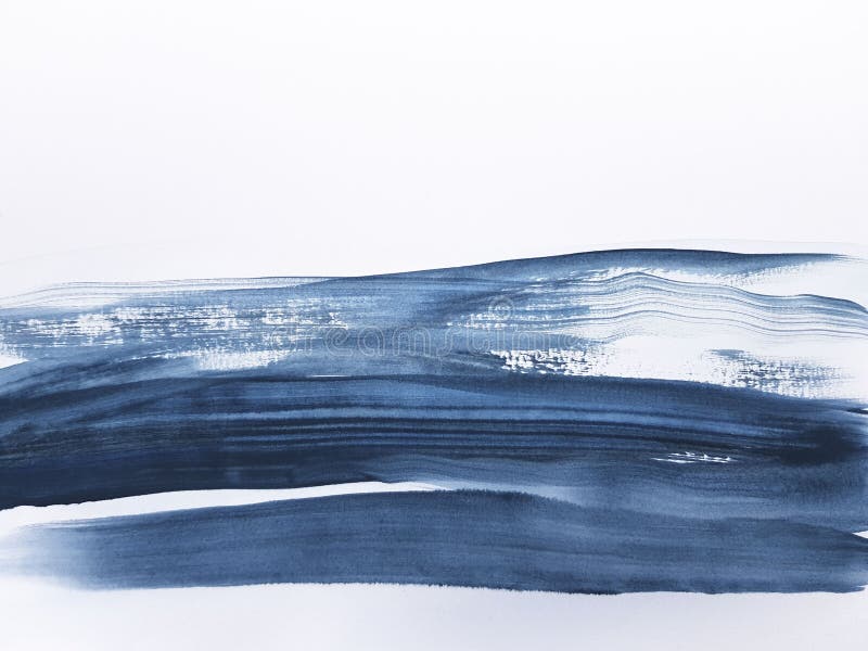 Abstract Blue Art Painting Background Stock Image - Image of painting ...