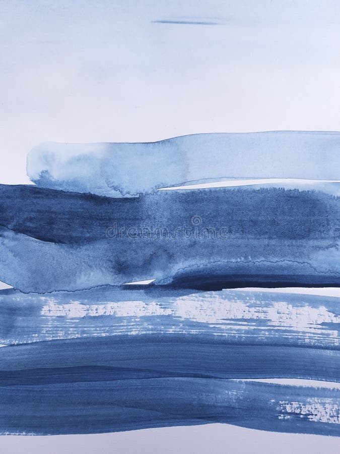 Abstract Blue Art Painting Background Stock Photo - Image of paint ...