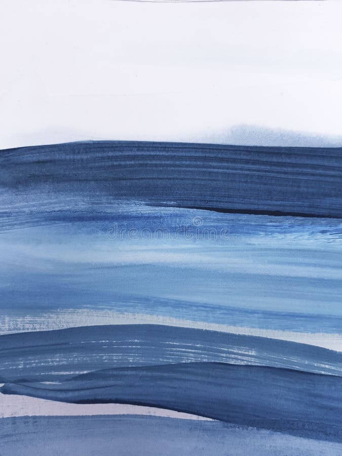 Abstract Blue Art Painting Background Stock Image - Image of artwork ...