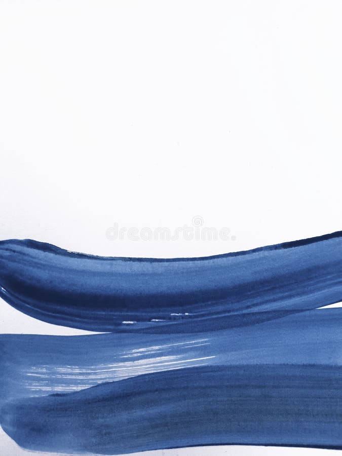 Abstract Blue Art Painting Background Stock Image - Image of canvas ...