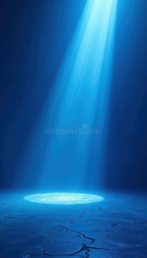 Abstract Blue Backdrop, Luminous Rays, Uneven Surface, Shine, Shadow ...
