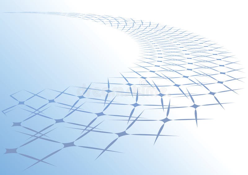 Light Blue Wavy Background with Grid - Vector Stock Vector ...