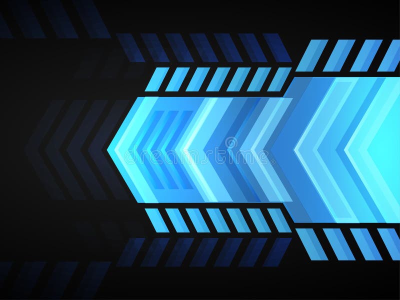 Abstract Blue Background With Arrow. Stock Illustration - Illustration ...