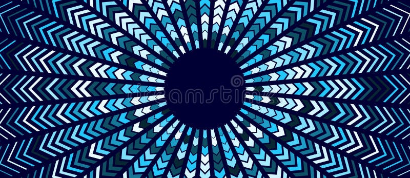 Abstract Blue Background with Arrows Like Sun Rays Stock Vector ...