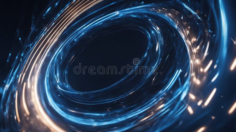 Abstract Blue Background a Blue Abstract Art with Curved Lines and ...