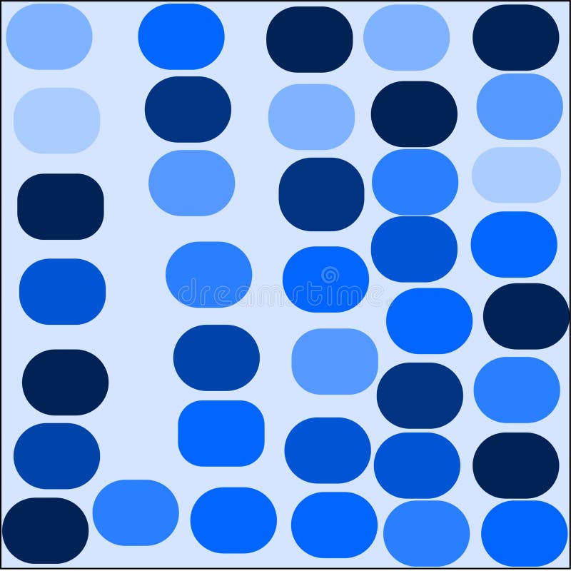 Abstract Blue Background with Blue Colored Light and Dark Balls Stock ...