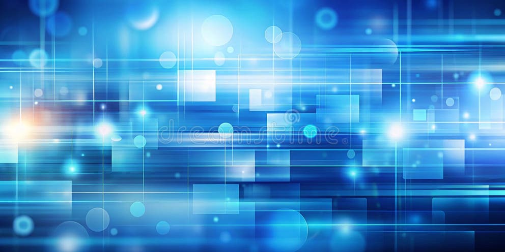 Abstract Blue Background with Blurry Design Stock Illustration ...