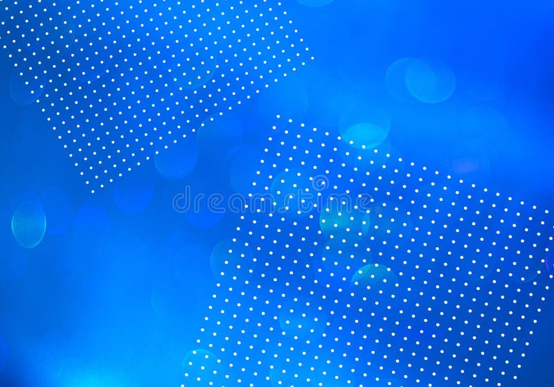 Abstract Blue Background with Bokeh and Dots Stock Illustration ...