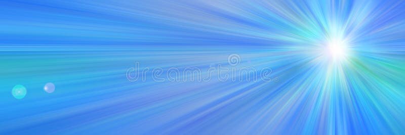 Abstract Blue Background. Bright Flash of Light. Stock Illustration ...
