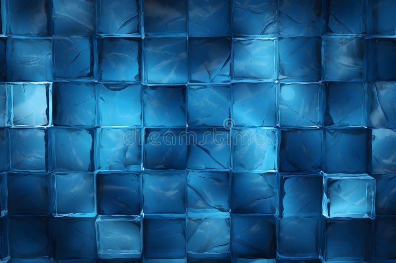 Abstract Blue Background with Broken Glass Stock Illustration ...