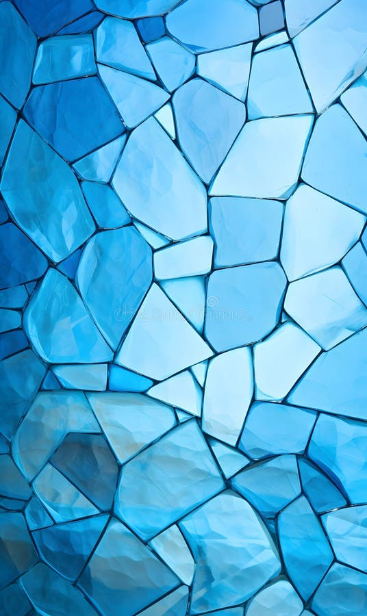 Abstract Blue Background with Broken Glass Stock Illustration - Illustration of shatter, smash ...