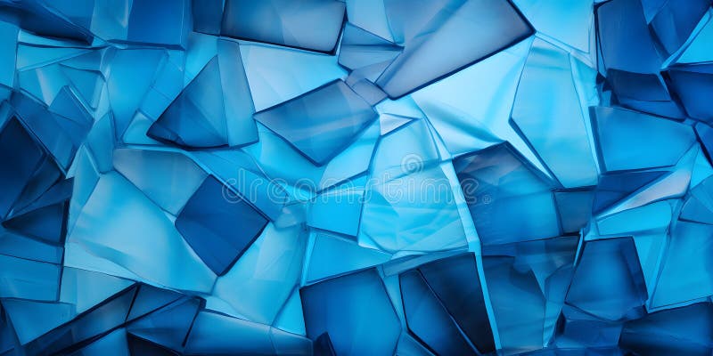 Abstract Blue Background with Broken Glass Stock Illustration - Illustration of shattered ...