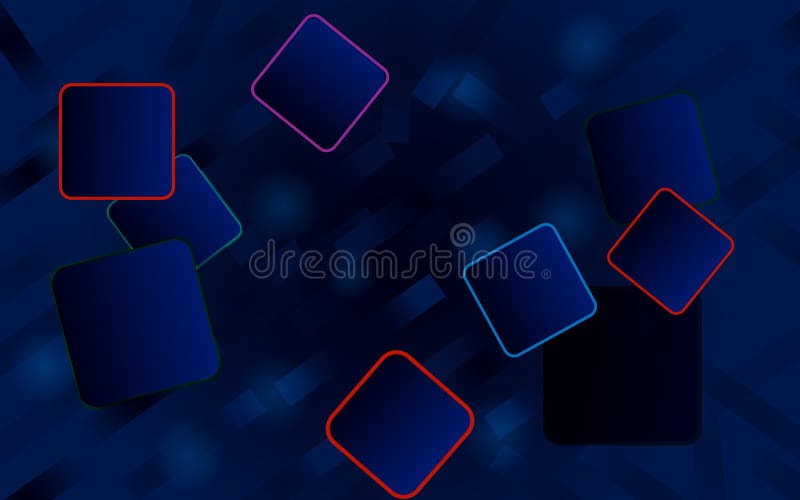 Abstract Blue Background with Colorful Design. Simple Blue Alphabet ...