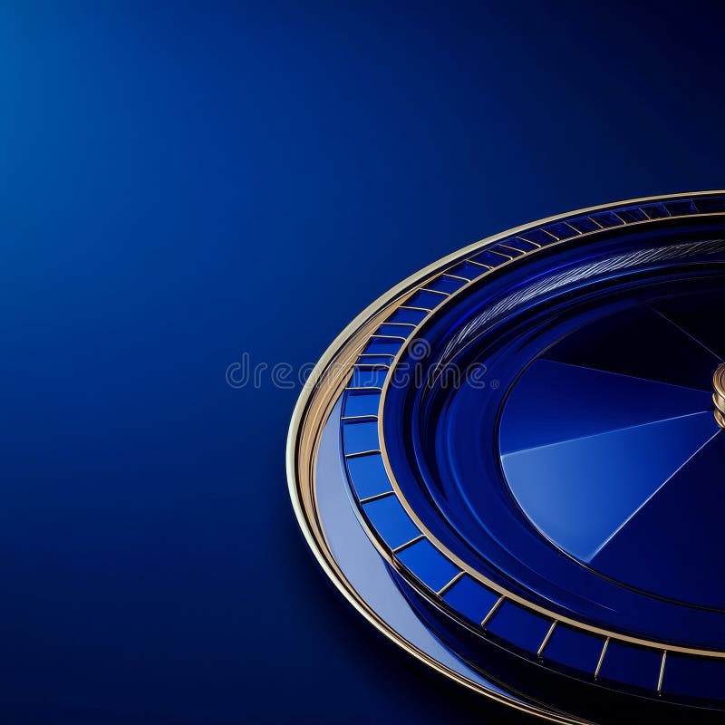 Abstract Blue Background with Compass and Space for Text. Vector ...