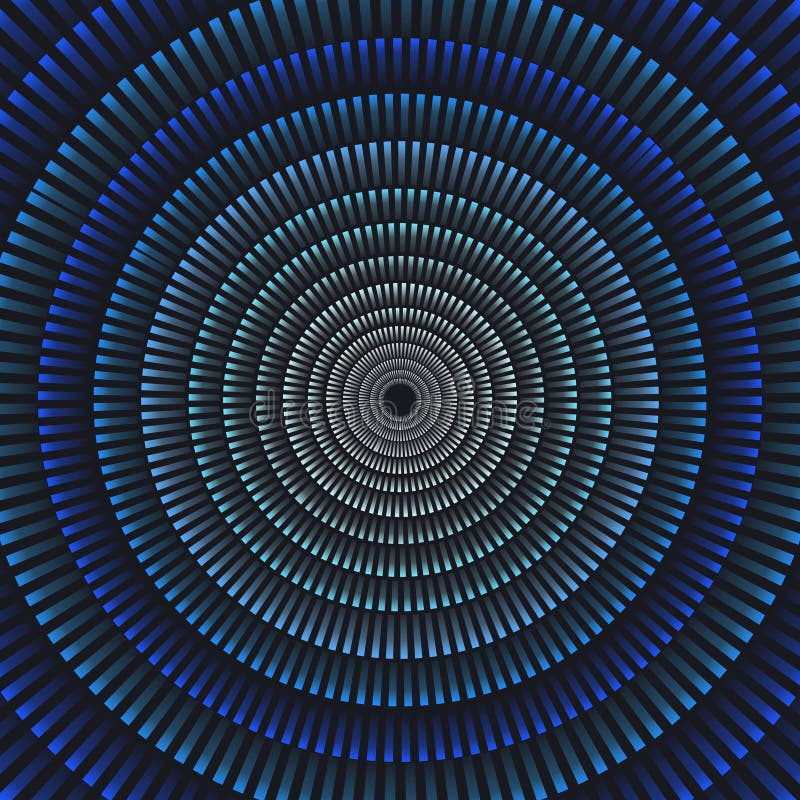 Abstract Blue Background Concentric Circles Stock Vector - Illustration ...