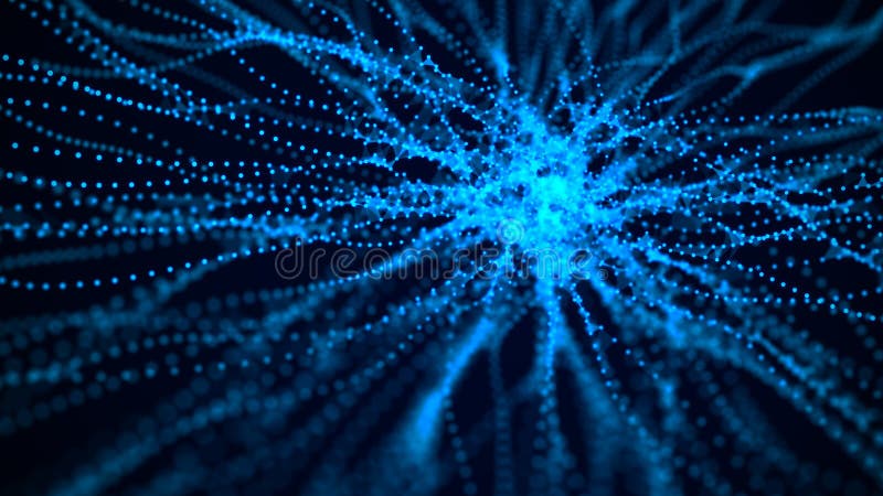 Abstract Blue Technology Digital Background with Blue Curcuit, Hi-tech Data Flow, Innovation ...