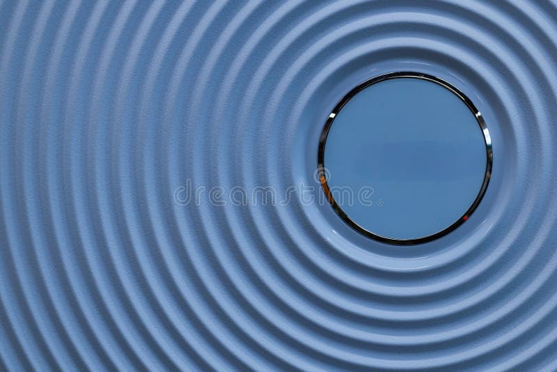Abstract Blue Background with Curved Parallel Lines Stock Image - Image ...