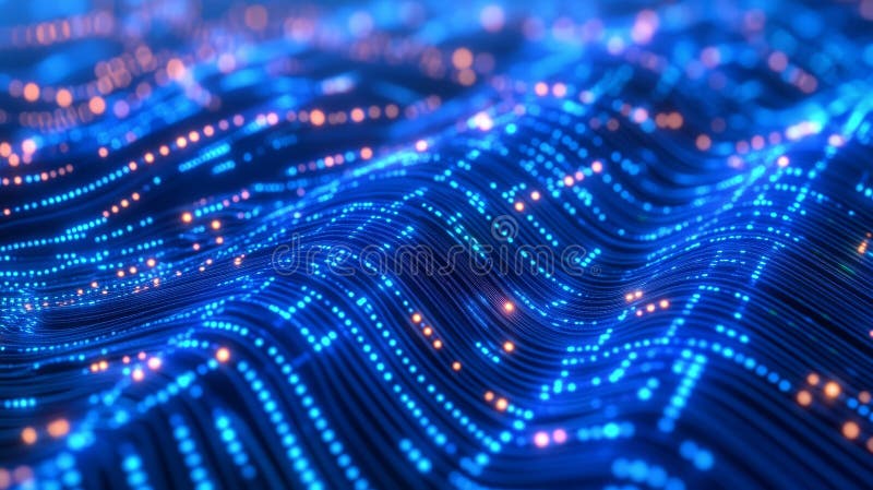 An Abstract Blue Background Depicting Network Connectivity for Tech and ...