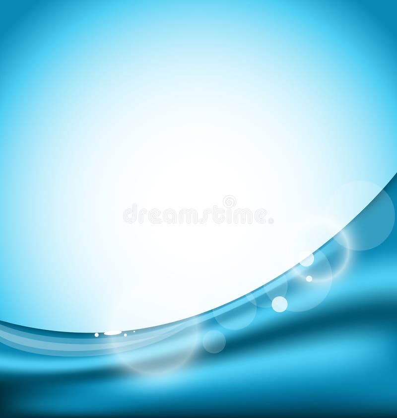 Abstract Blue Water Background, Design Template Stock Vector ...