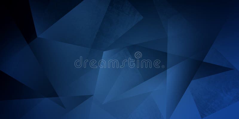 Abstract Blue Background Design with Triangle Blocks in Geometric ...