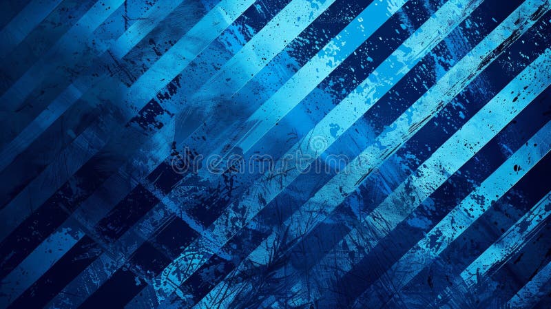 Abstract Blue Background with Diagonal Stripes and a Grunge Texture ...