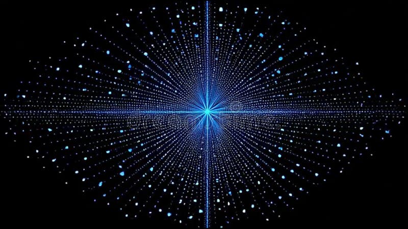 Abstract Blue Background with Dots and Lights Stock Video - Video of ...