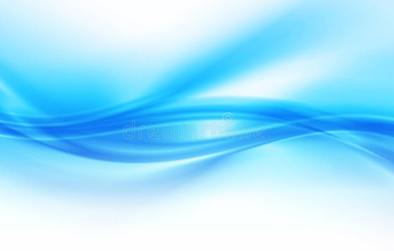 Abstract Blue Background, Elegant Wavy 3d Illustration Stock ...
