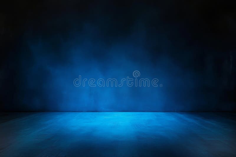 An Abstract Blue Background Featuring a Dark Vignette Effect, Creating ...