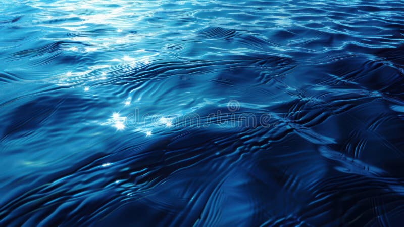Abstract Blue Background Featuring Water Ripple Effects and Light ...