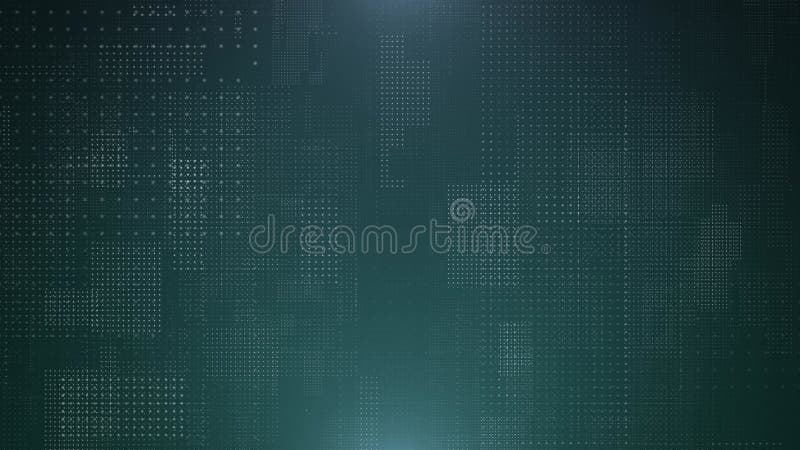 Abstract Blue Background with Flying through Digital Space of Simple ...