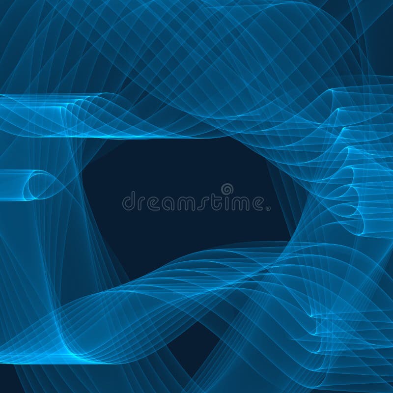 Abstract Blue Background. Geometric Pattern in Blue Colors. Blue Light ...
