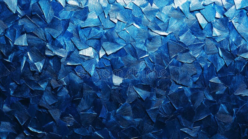 Abstract Blue Background with Glass Shards, a Stunning Display of ...