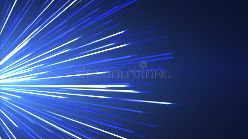Abstract Blue Background with Glowing Light Rays Stock Illustration ...