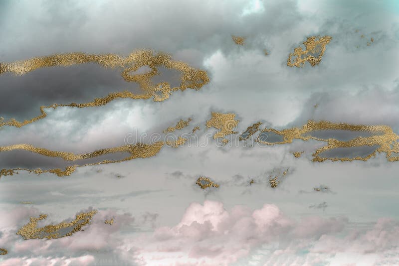 Abstract Blue Background with Gold Powder Stock Image - Image of ...